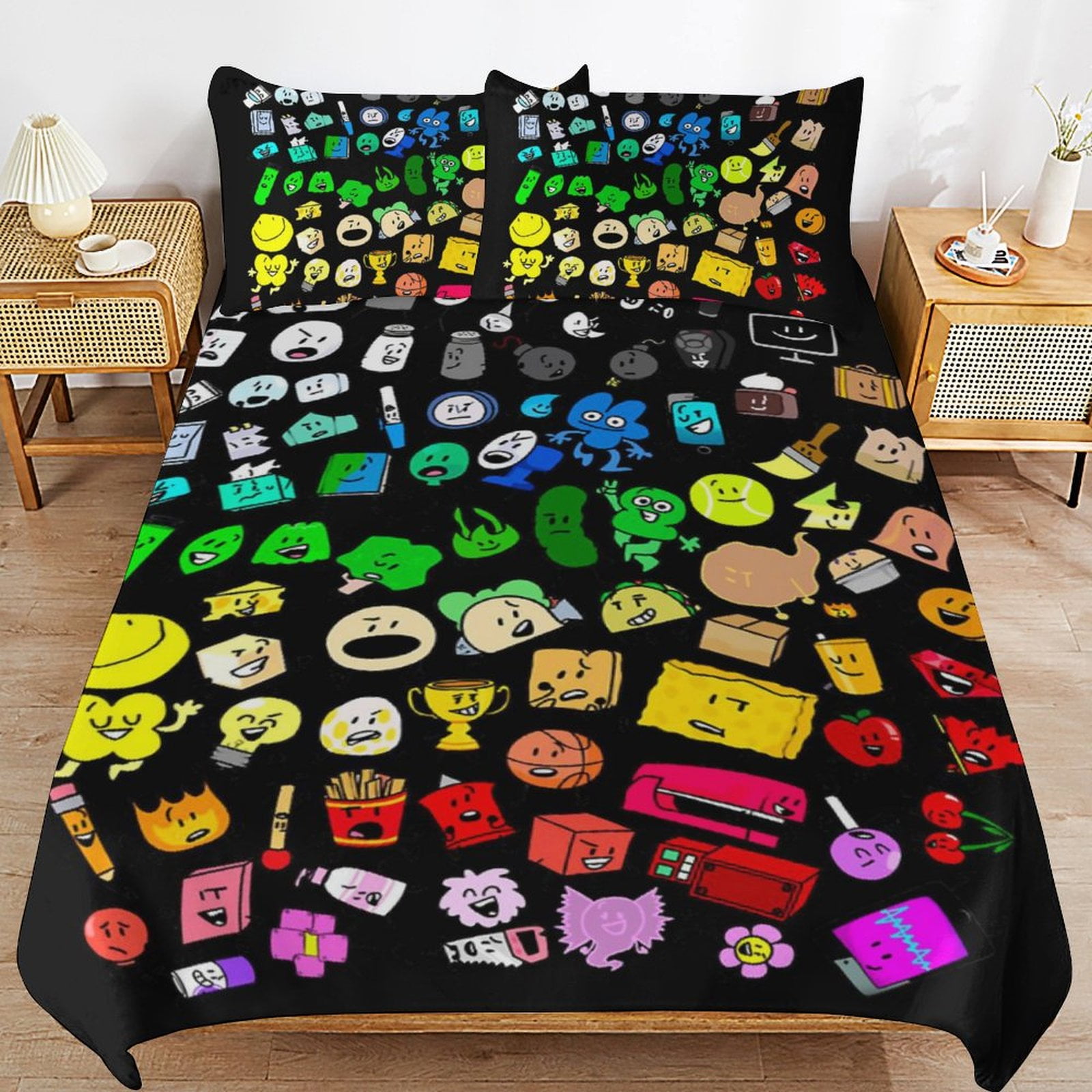 Game BFDI Battle For Dream Island Bedding Set Duvet Cover Comfortable ...