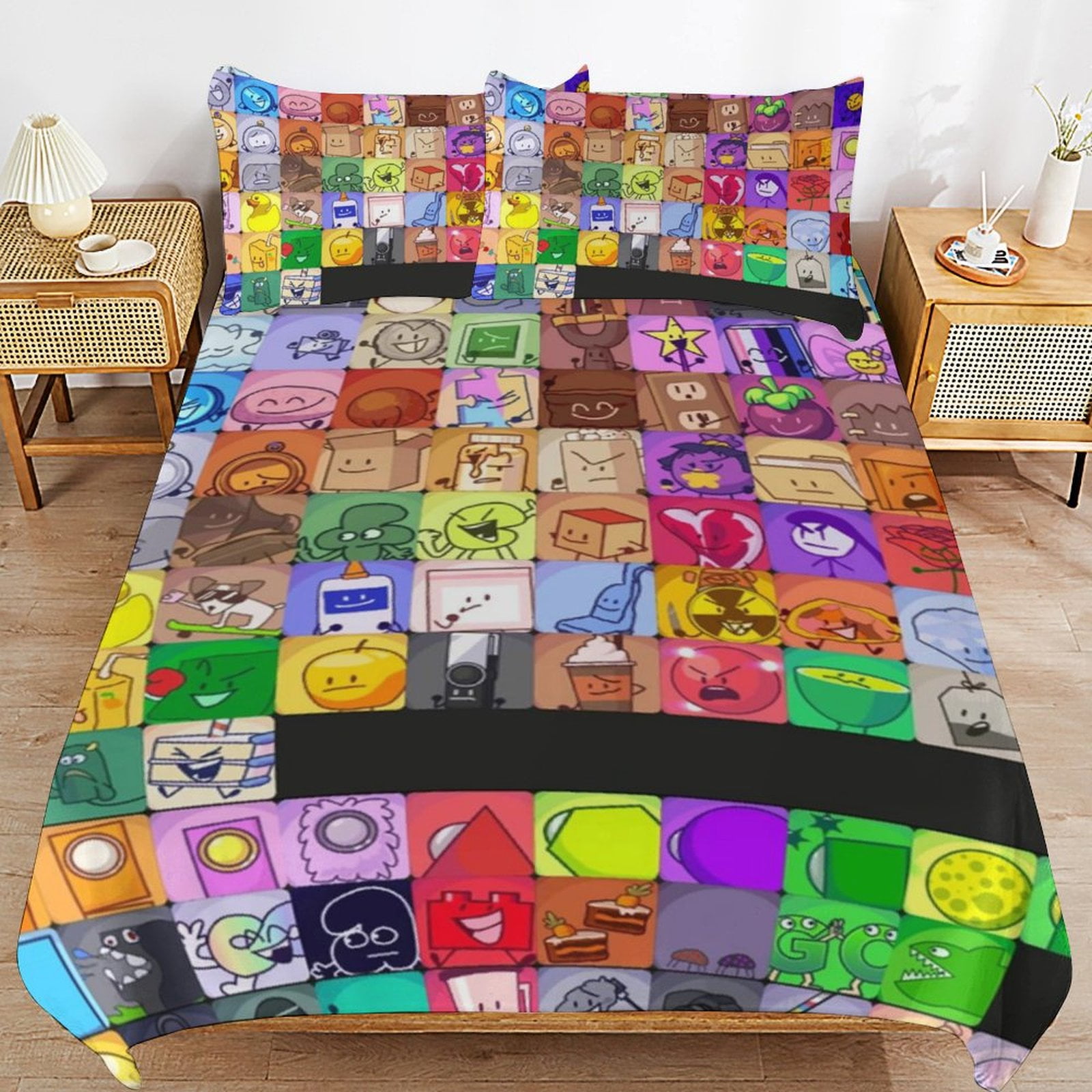 Game BFDI Battle For Dream Island Bedding Set Duvet Cover Comfortable ...