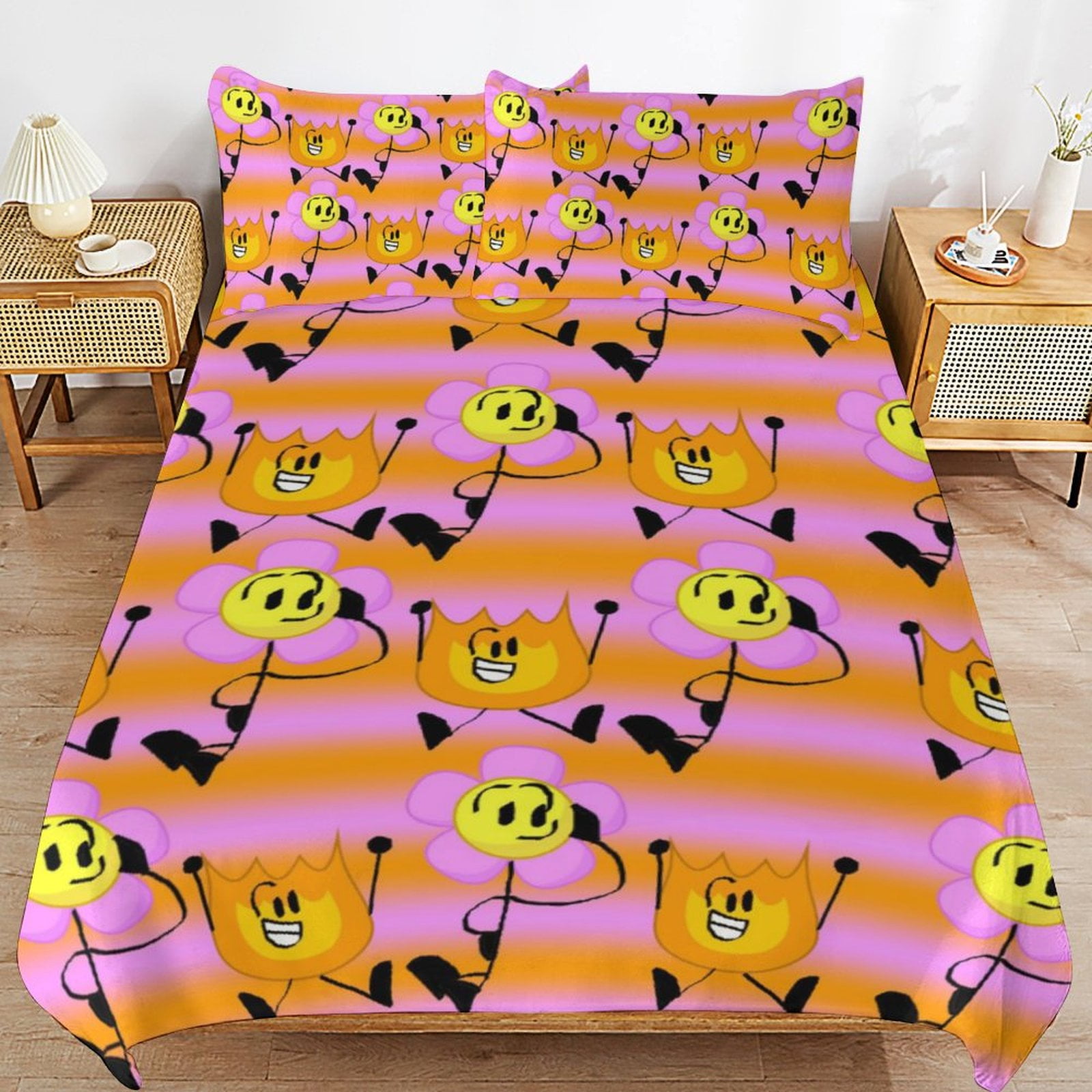 Game BFDI Battle For Dream Island Bedding Set Duvet Cover Comfortable ...