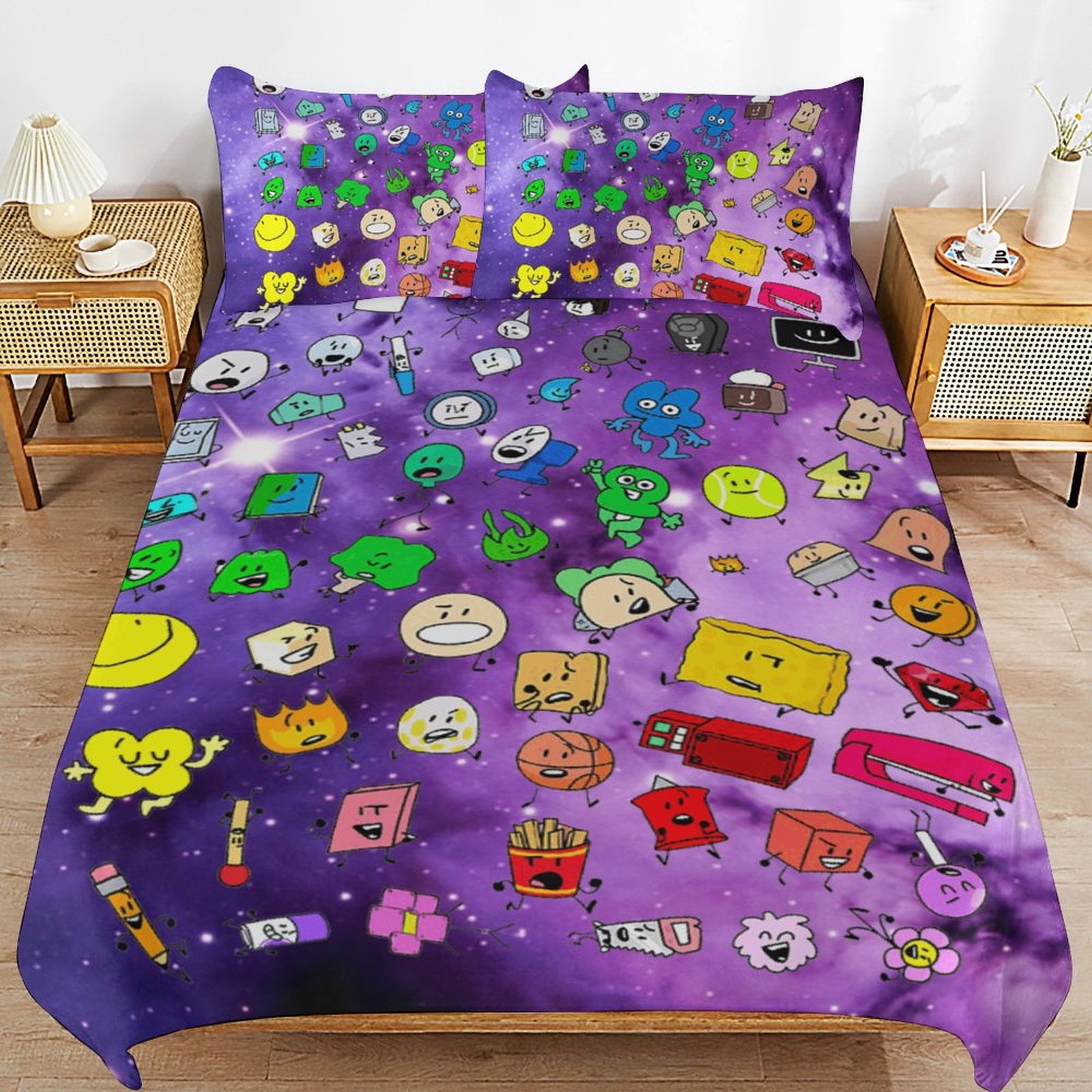 Game BFDI Battle For Dream Island Bedding Set Duvet Cover Comfortable ...