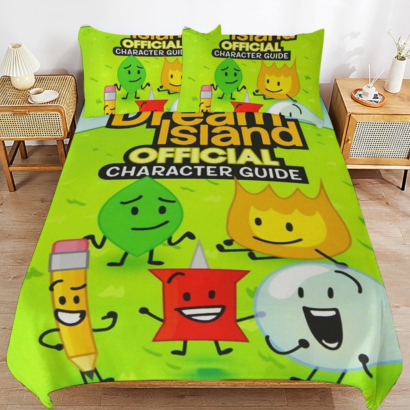 Game BFDI Battle For Dream Island Bedding Set Duvet Cover Comfortable ...