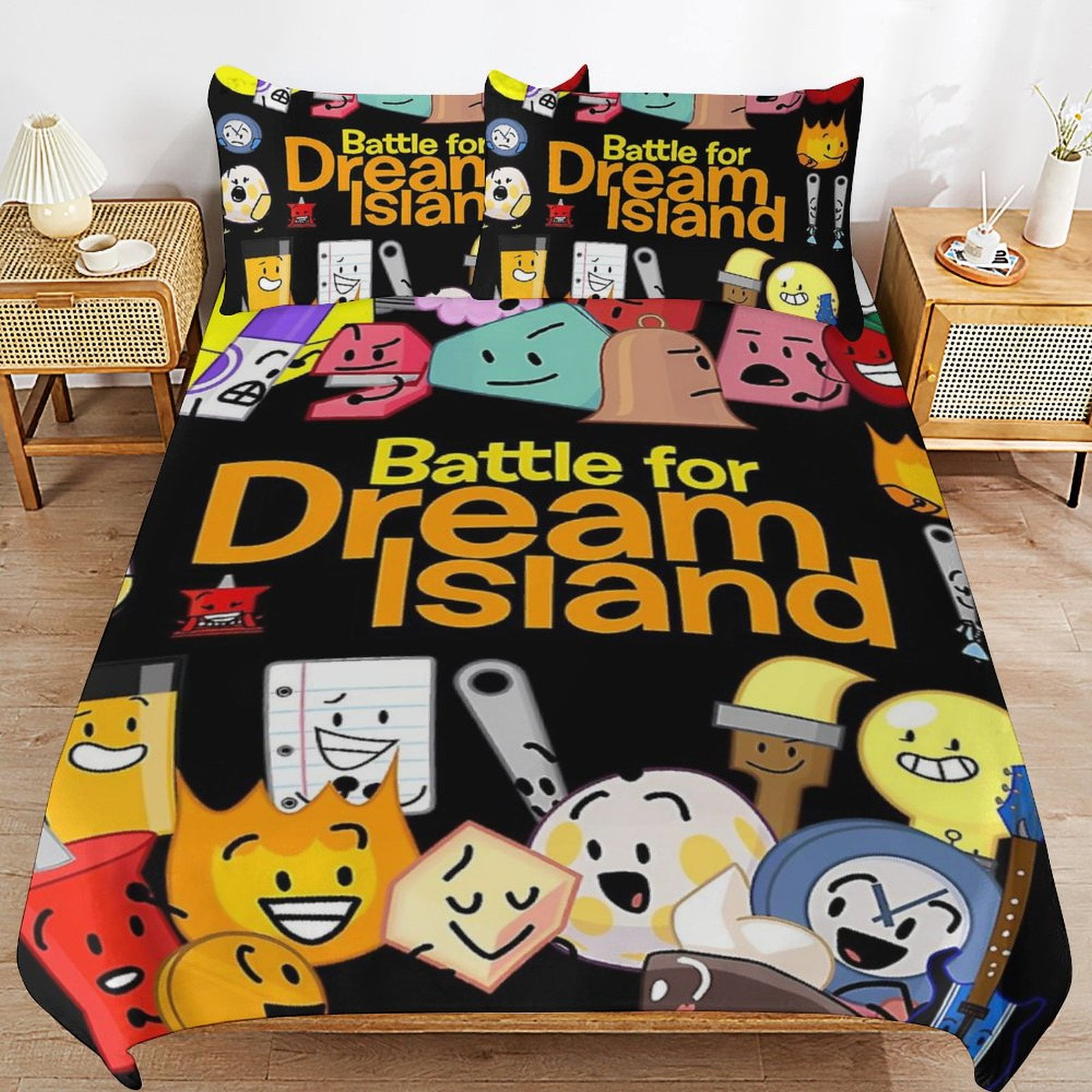 Game BFDI Battle For Dream Island Bedding Set Duvet Cover Comfortable ...