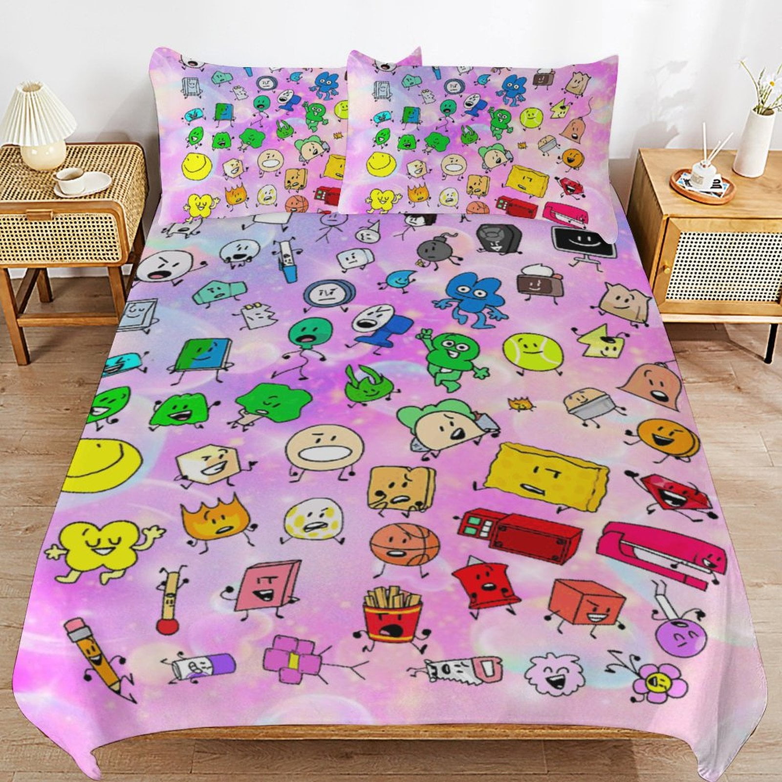 Game BFDI Battle For Dream Island Bedding Set Duvet Cover Comfortable ...