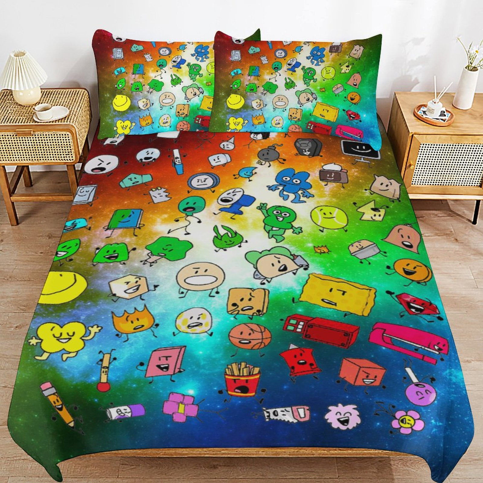 Game BFDI Battle For Dream Island Bedding Set Duvet Cover Comfortable ...