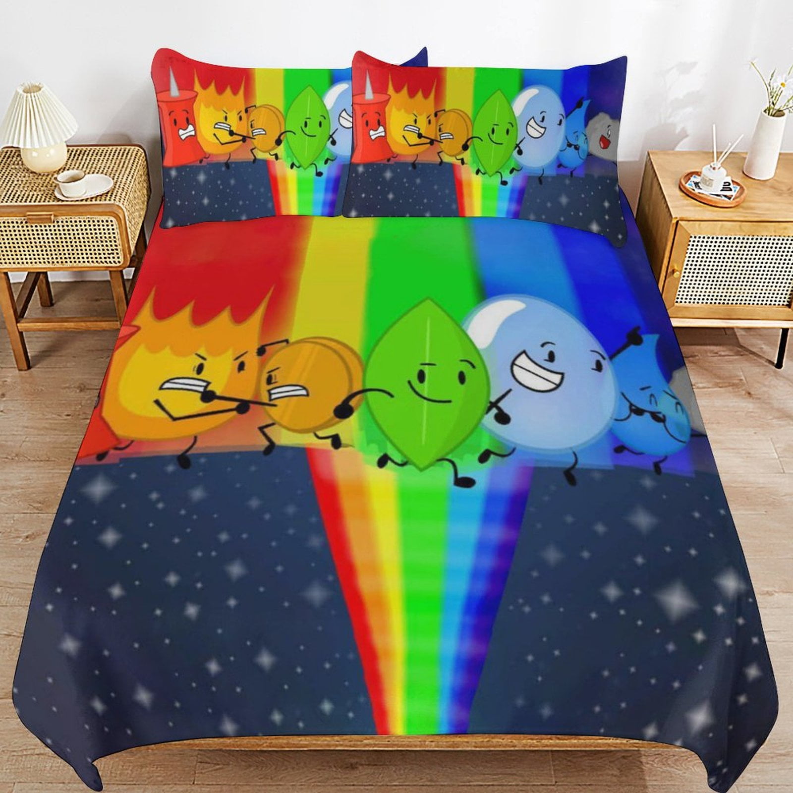 Game BFDI Battle For Dream Island Bedding Set Duvet Cover Comfortable ...