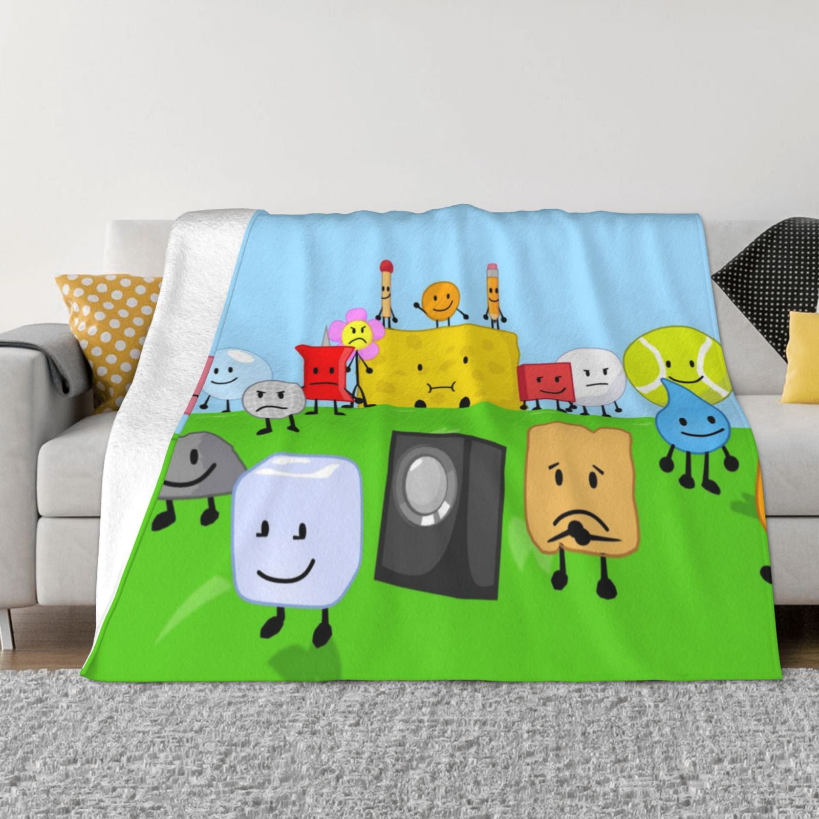 Game BFDI Battle For Dream Island Blanket Cozy Ultra-Soft Micro Flannel ...