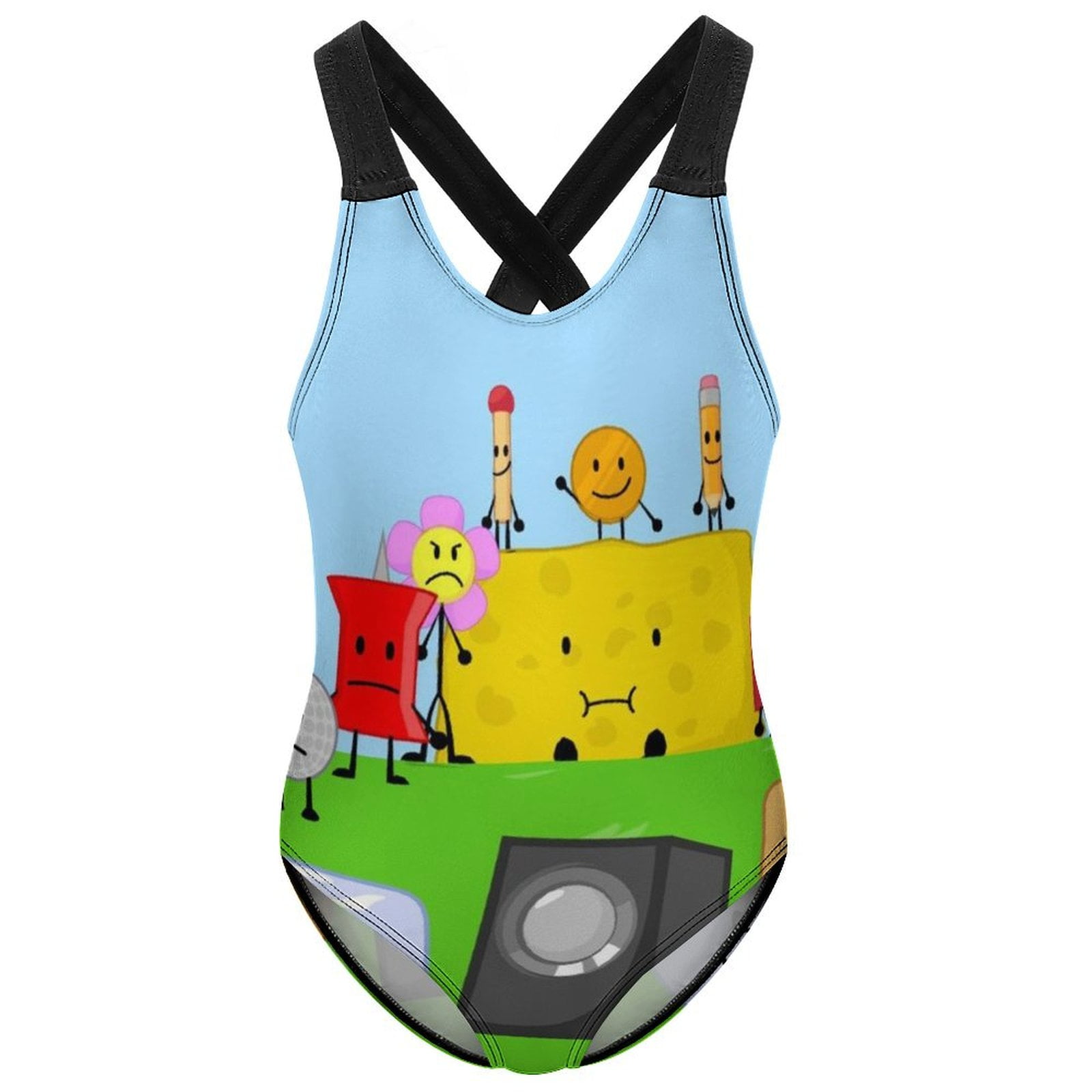Game BFDI Battle For Dream Island Children's One-piece Swimsuit Summer ...