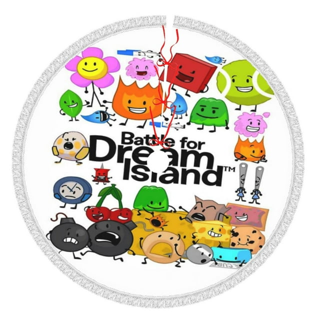 Game BFDI Battle For Dream Island Christmas Tree Skirt with Tassels ...