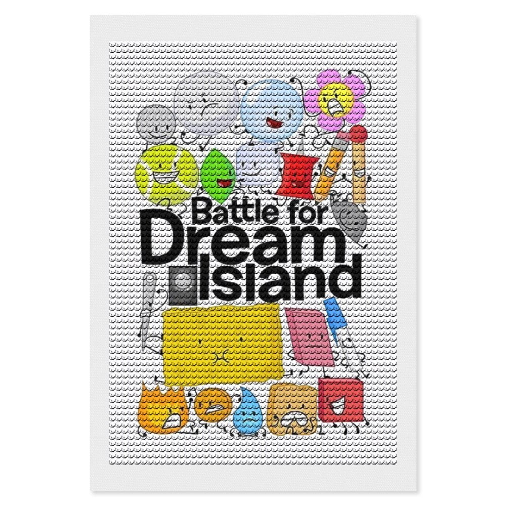 Game BFDI Battle For Dream Island Diamond Art Kits for Adults DIY 5D ...