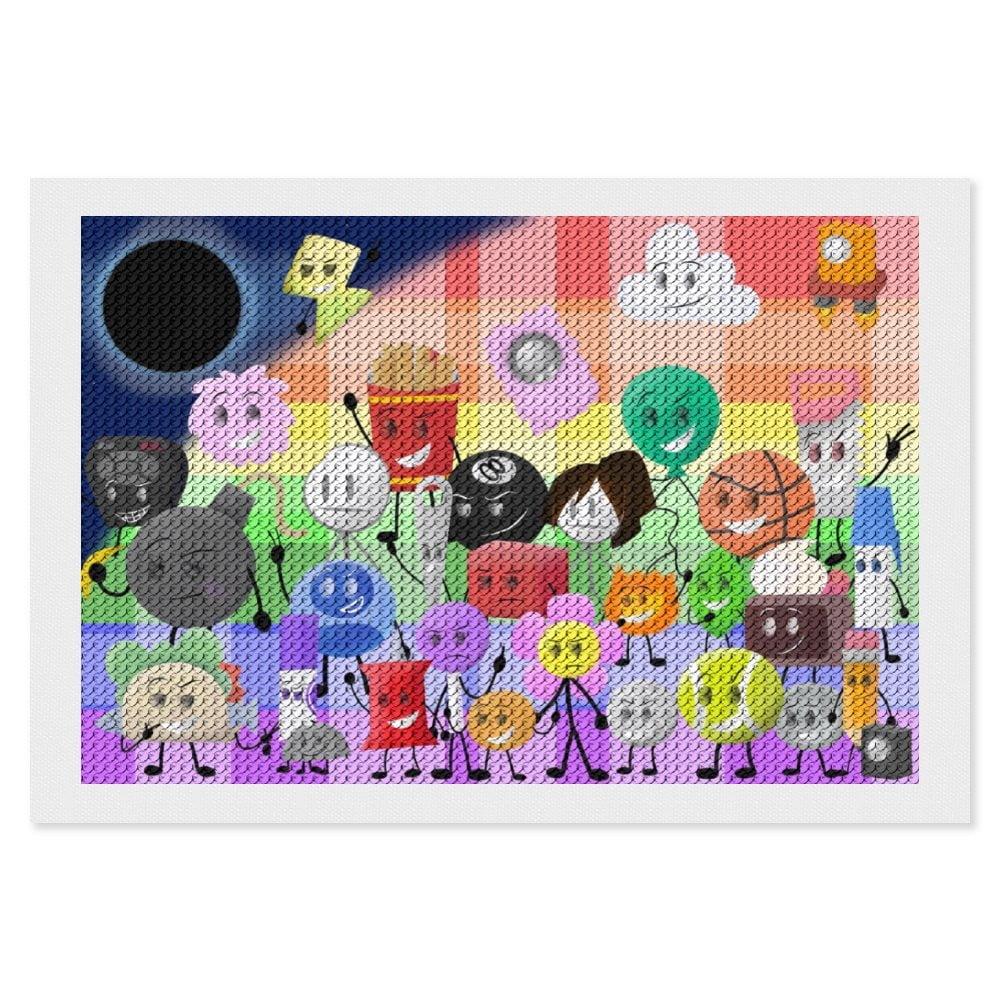 Game BFDI Battle For Dream Island Diamond Art Kits for Adults DIY 5D ...