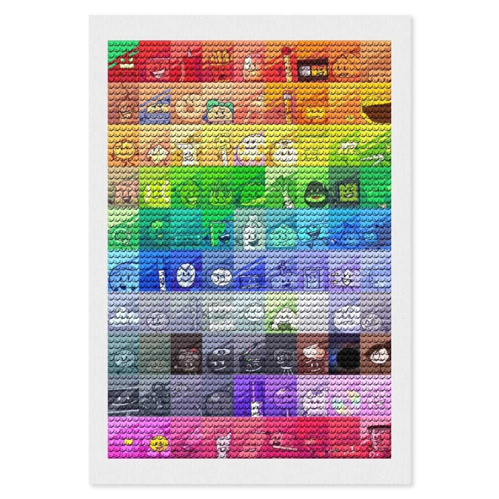 Game BFDI Battle For Dream Island Diamond Art Kits for Adults DIY 5D ...