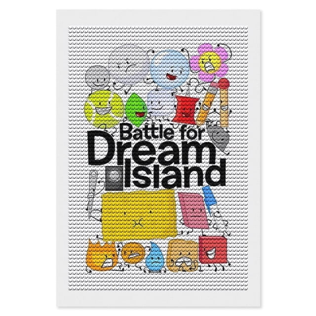 Game BFDI Battle For Dream Island Diamond Art Kits for Adults DIY 5D ...