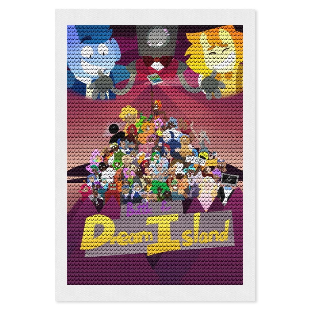 Game BFDI Battle For Dream Island Diamond Art Kits for Adults DIY 5D ...