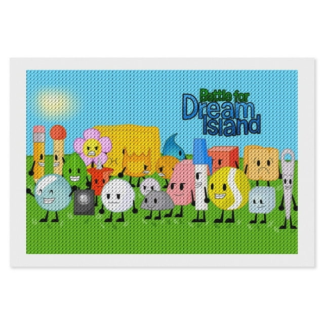 Game BFDI Battle For Dream Island Diamond Art Kits for Adults DIY 5D ...