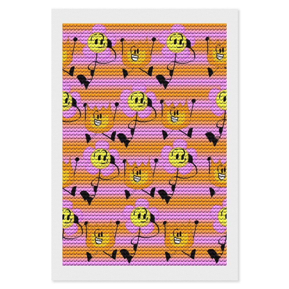 Game BFDI Battle For Dream Island Diamond Art Kits for Adults DIY 5D ...