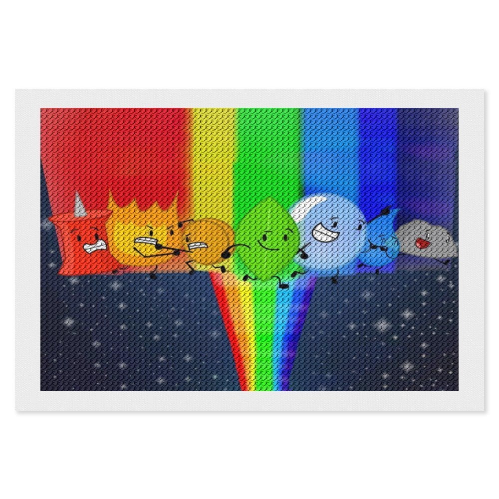 Game BFDI Battle For Dream Island Diamond Art Kits for Adults DIY 5D ...