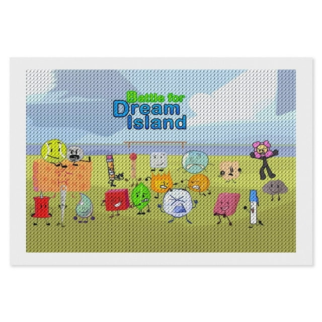 Game BFDI Battle For Dream Island Diamond Art Kits for Adults DIY 5D ...