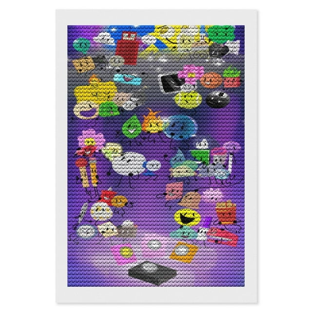 Game BFDI Battle For Dream Island Diamond Art Kits for Adults DIY 5D ...