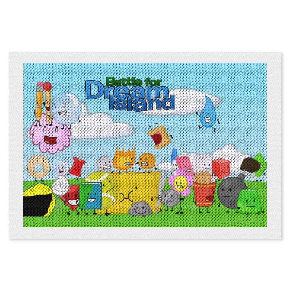Game BFDI Battle For Dream Island Diamond Art Kits for Adults DIY 5D ...