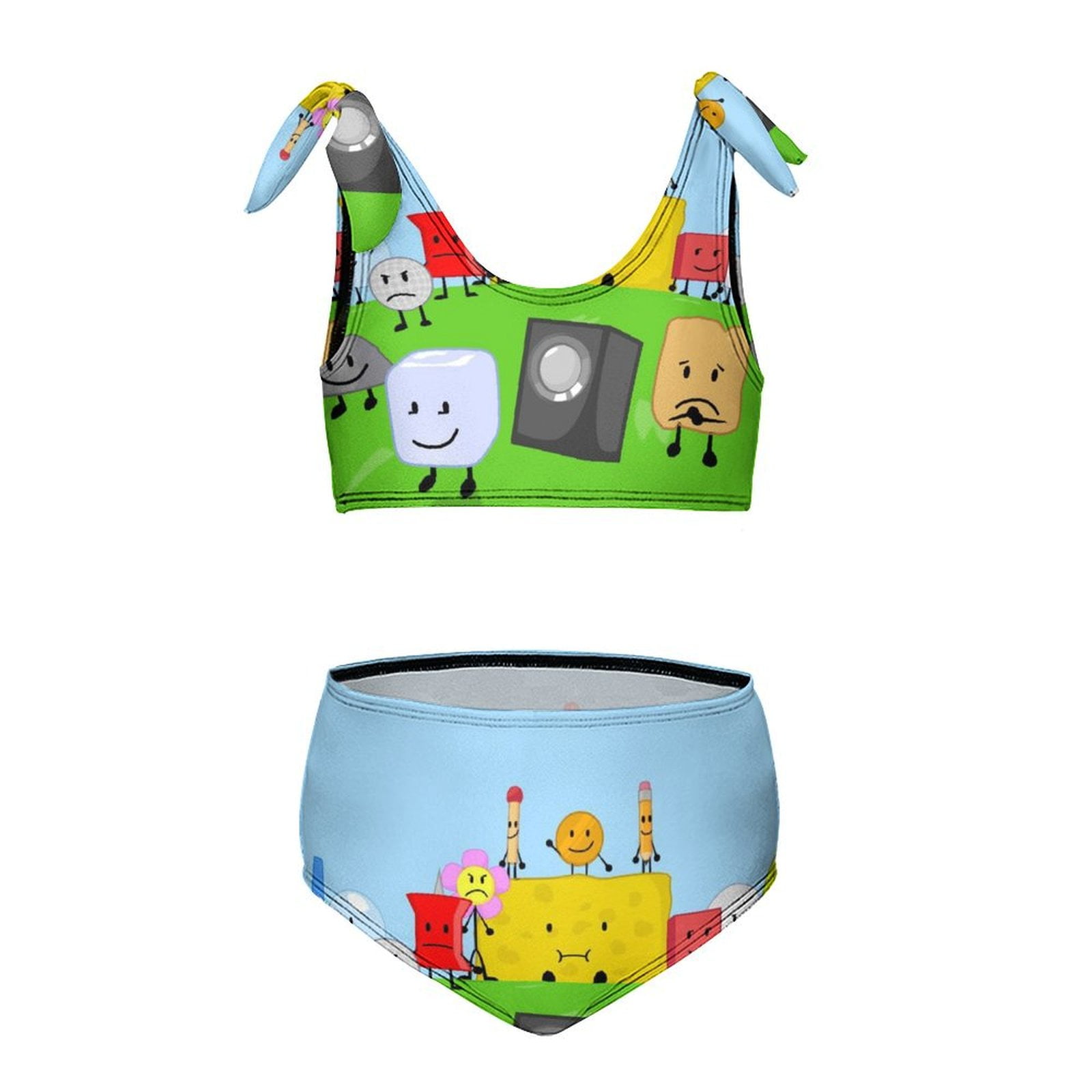 Game BFDI Battle For Dream Island Girls Swimsuits Set 2pcs Summer ...