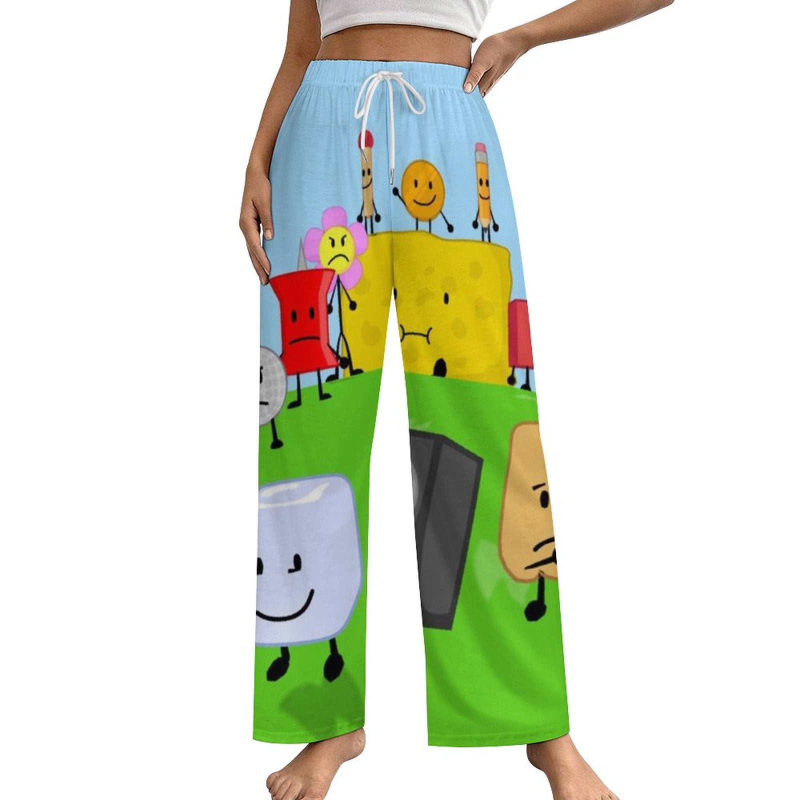 Game BFDI Battle For Dream Island Home Pajama Pants For Womens ...