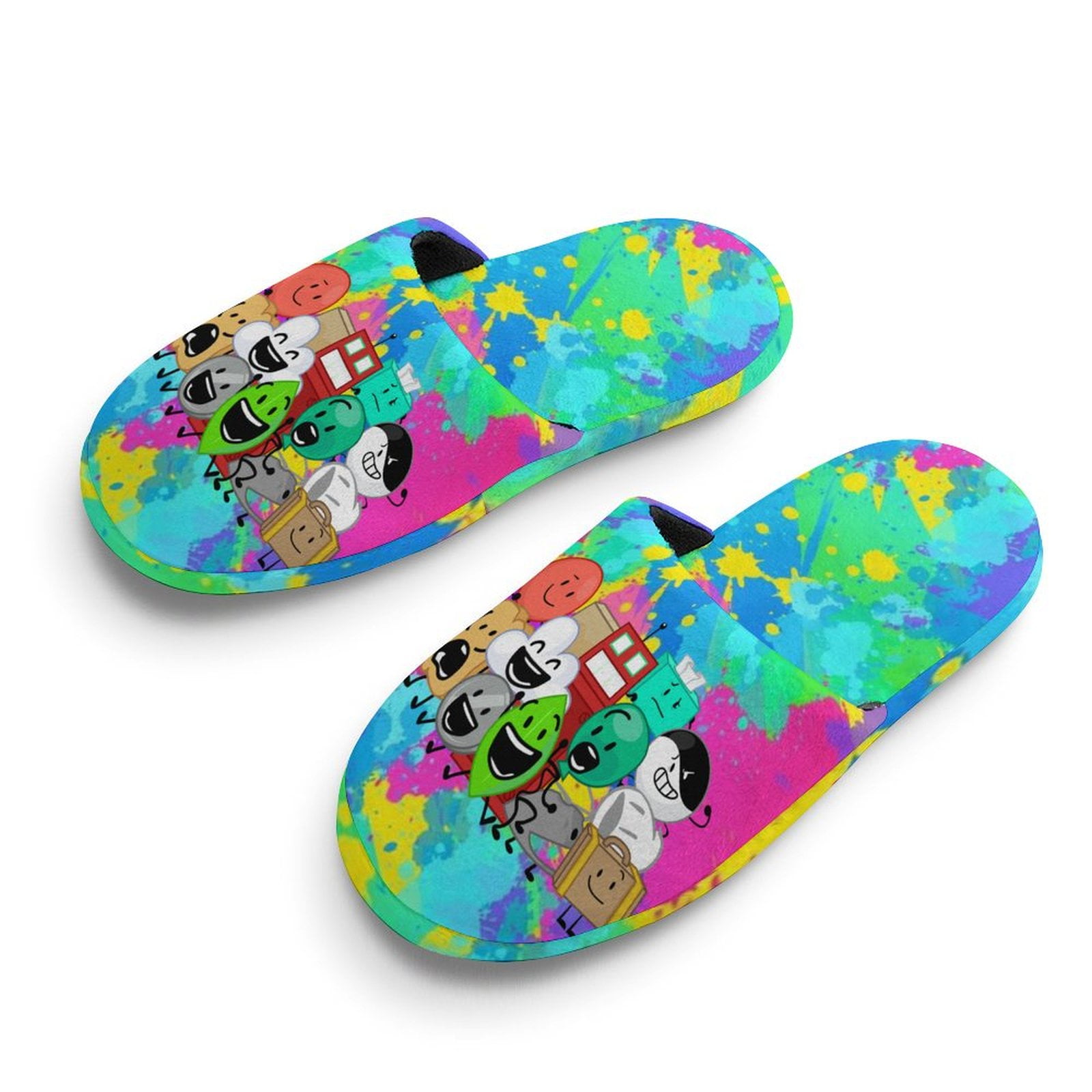 Game BFDI Battle For Dream Island Kid's Cotton Slippers Flannel Plush ...