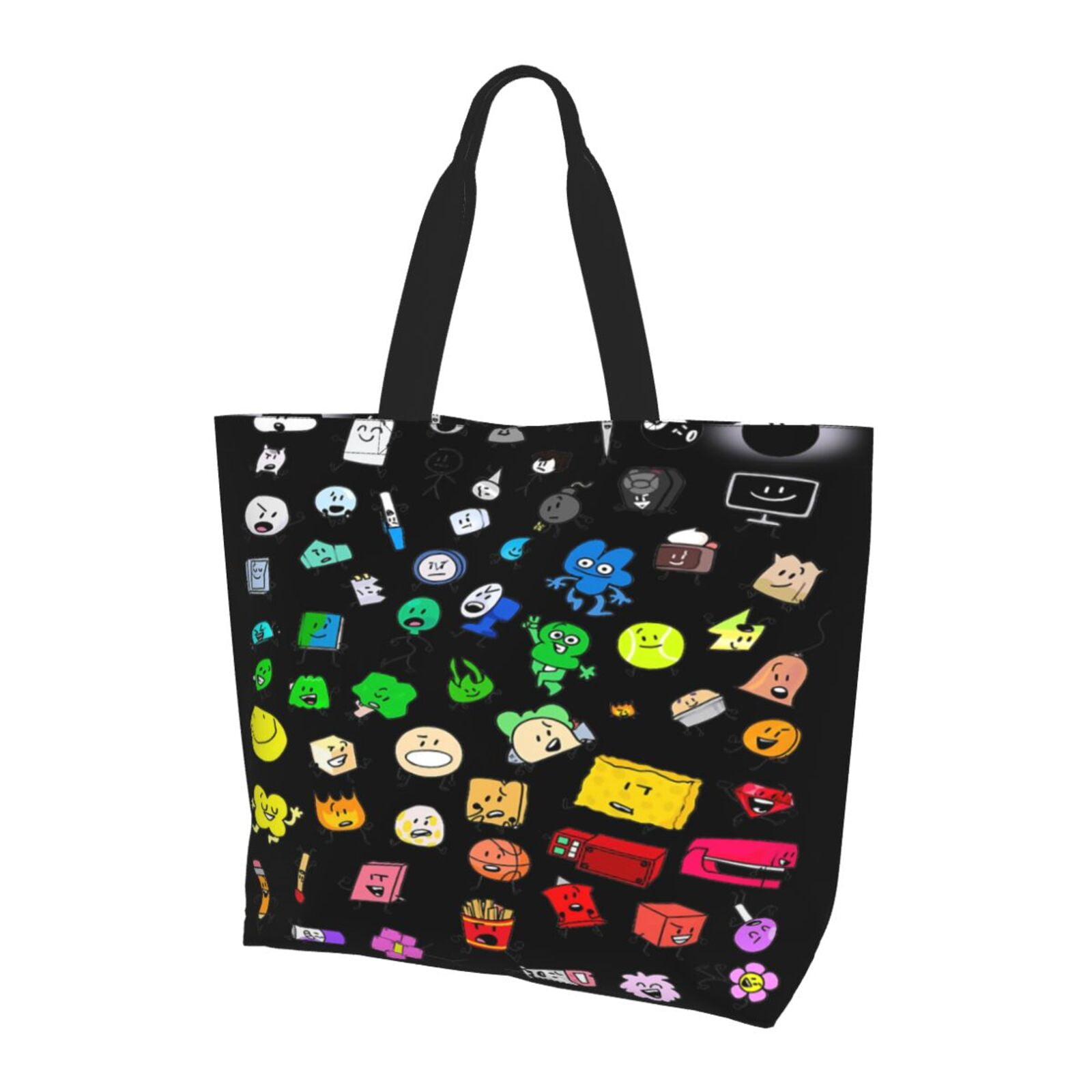 Game BFDI Battle For Dream Island Large Canvas Tote Bag for Gym Beach ...