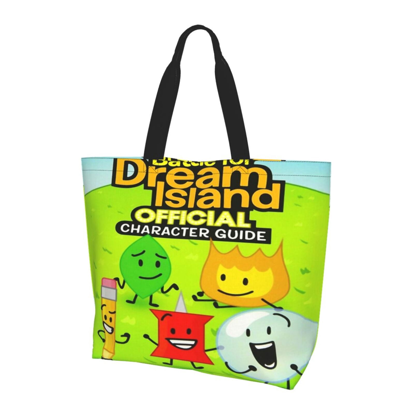 Game BFDI Battle For Dream Island Large Canvas Tote Bag for Gym Beach ...