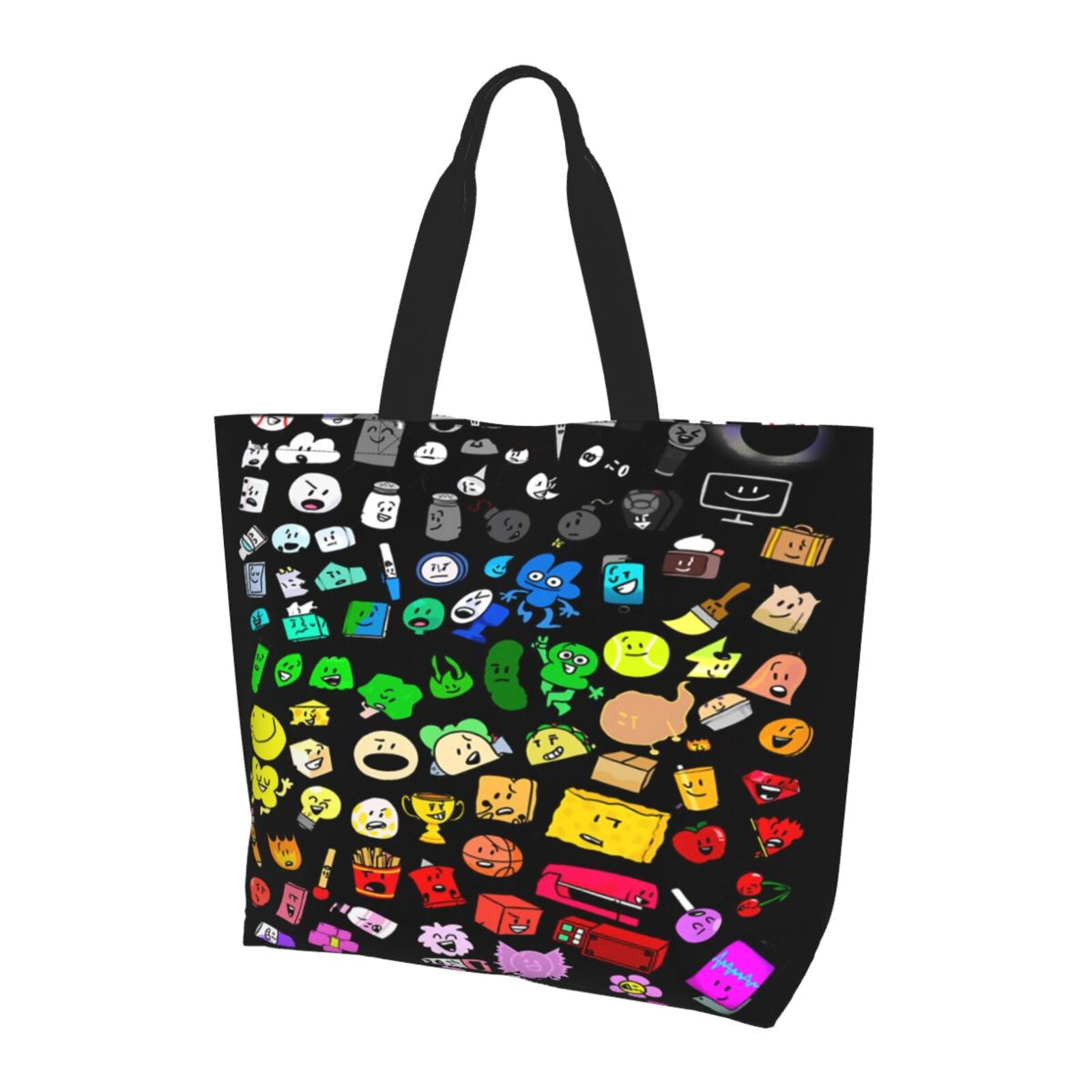 Game BFDI Battle For Dream Island Large Canvas Tote Bag for Gym Beach ...