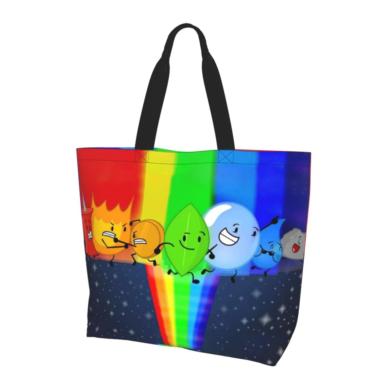 Game BFDI Battle For Dream Island Large Canvas Tote Bag for Gym Beach ...