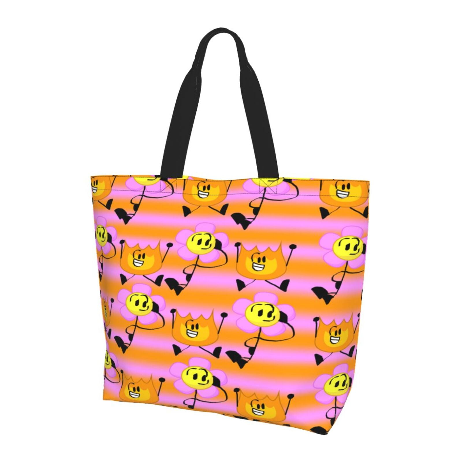 Game BFDI Battle For Dream Island Large Canvas Tote Bag for Gym Beach ...