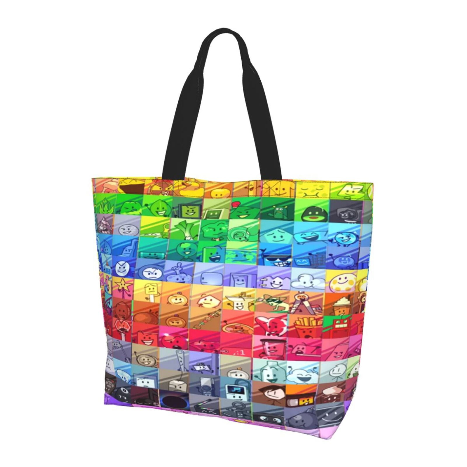 Game BFDI Battle For Dream Island Large Canvas Tote Bag for Gym Beach ...