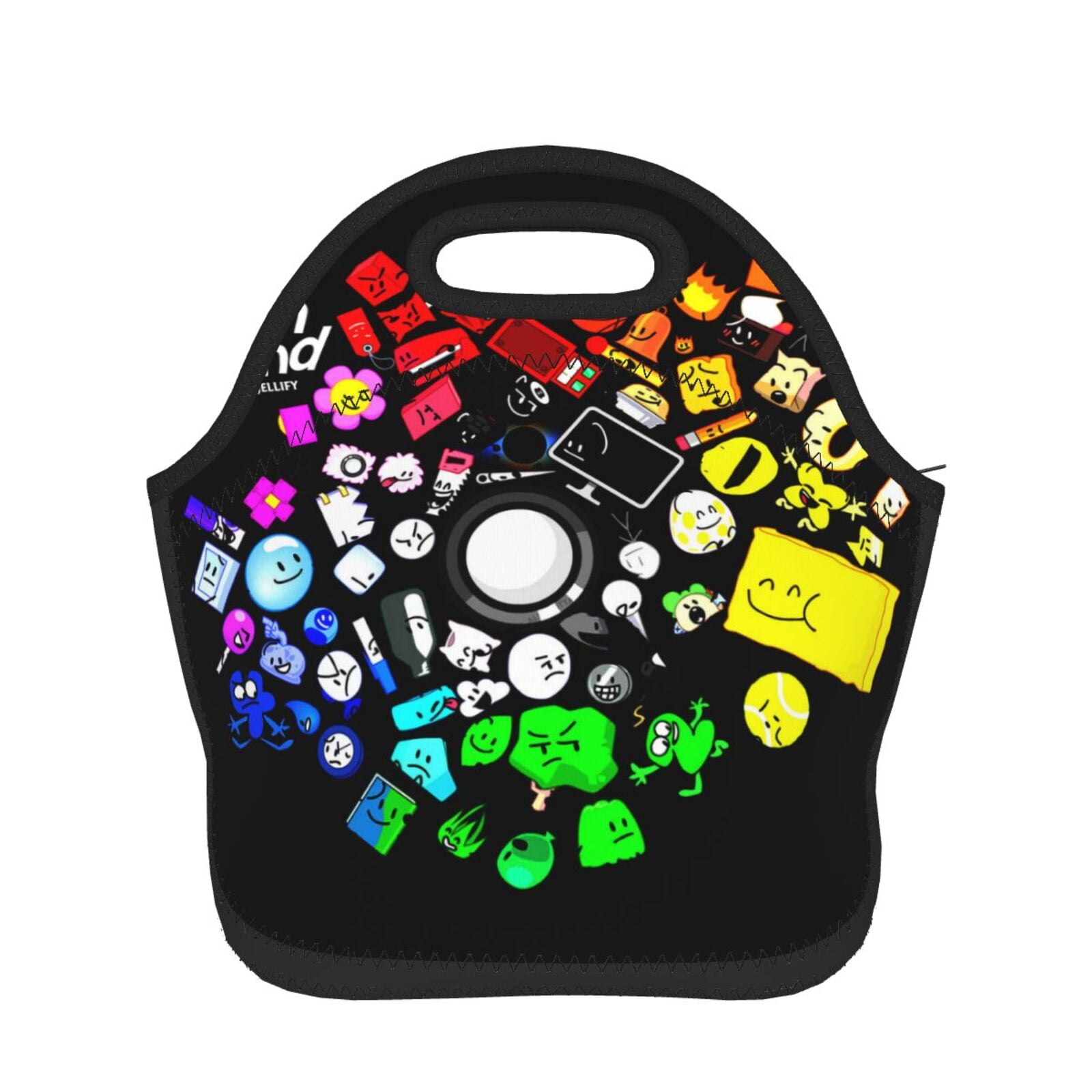 Game BFDI Battle For Dream Island Neoprene Lunch Bag Insulated Lunch ...