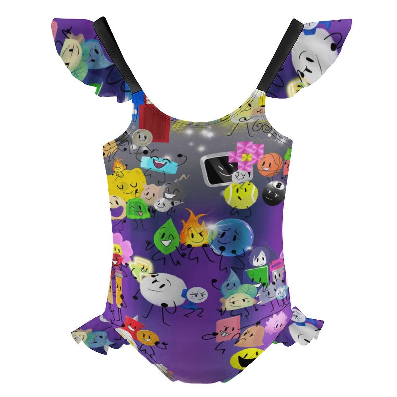 Game BFDI Battle For Dream Island One Piece Swimwear Flutter Sleeve ...