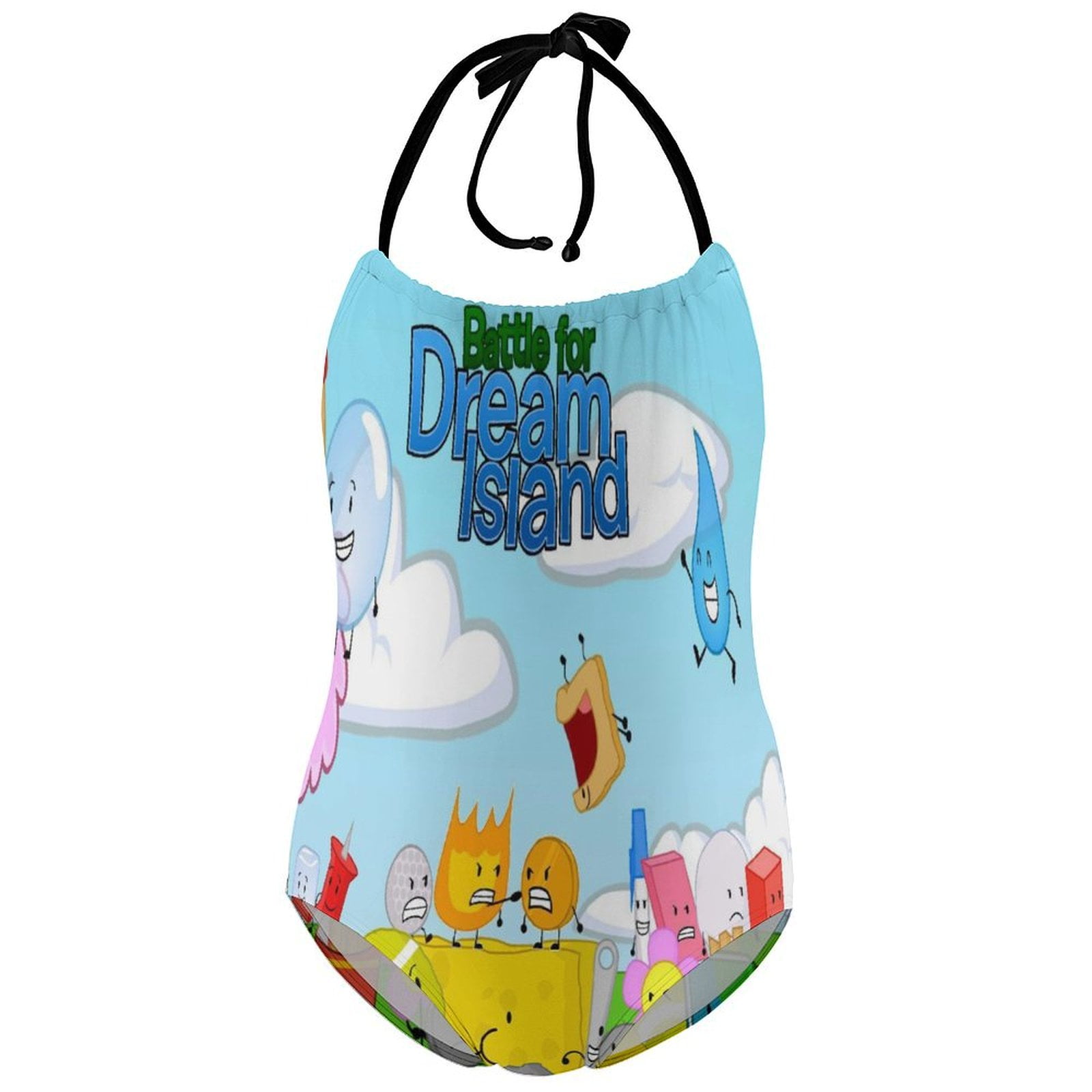 Game BFDI Battle For Dream Island One Piece Swimwear Halter Swimsuits ...