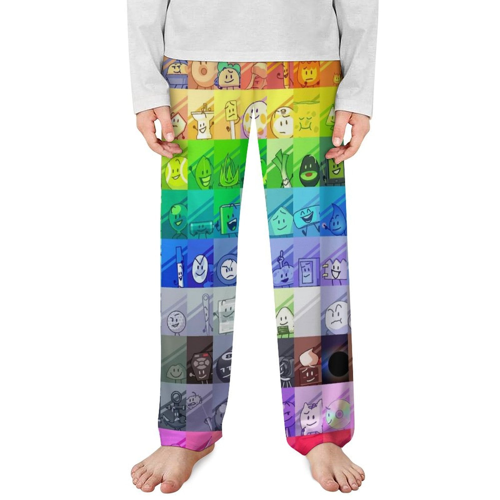 Game BFDI Battle For Dream Island Pajama Pants Long Sleep Pants Lounge ...