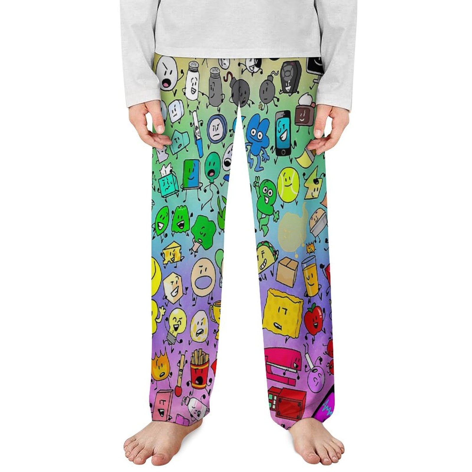 Game BFDI Battle For Dream Island Pajama Pants Long Sleep Pants Lounge ...