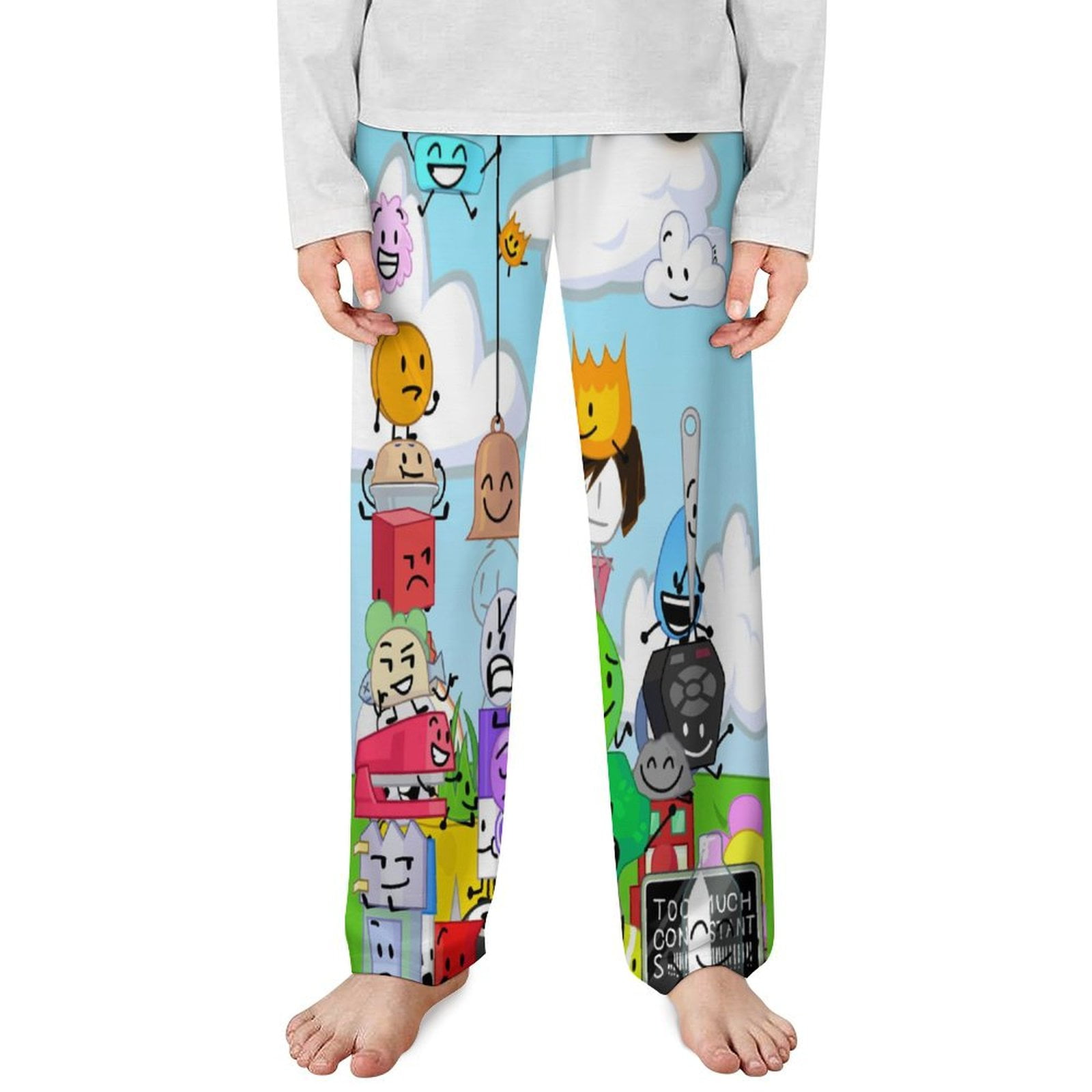Game BFDI Battle For Dream Island Pajama Pants Long Sleep Pants Lounge ...