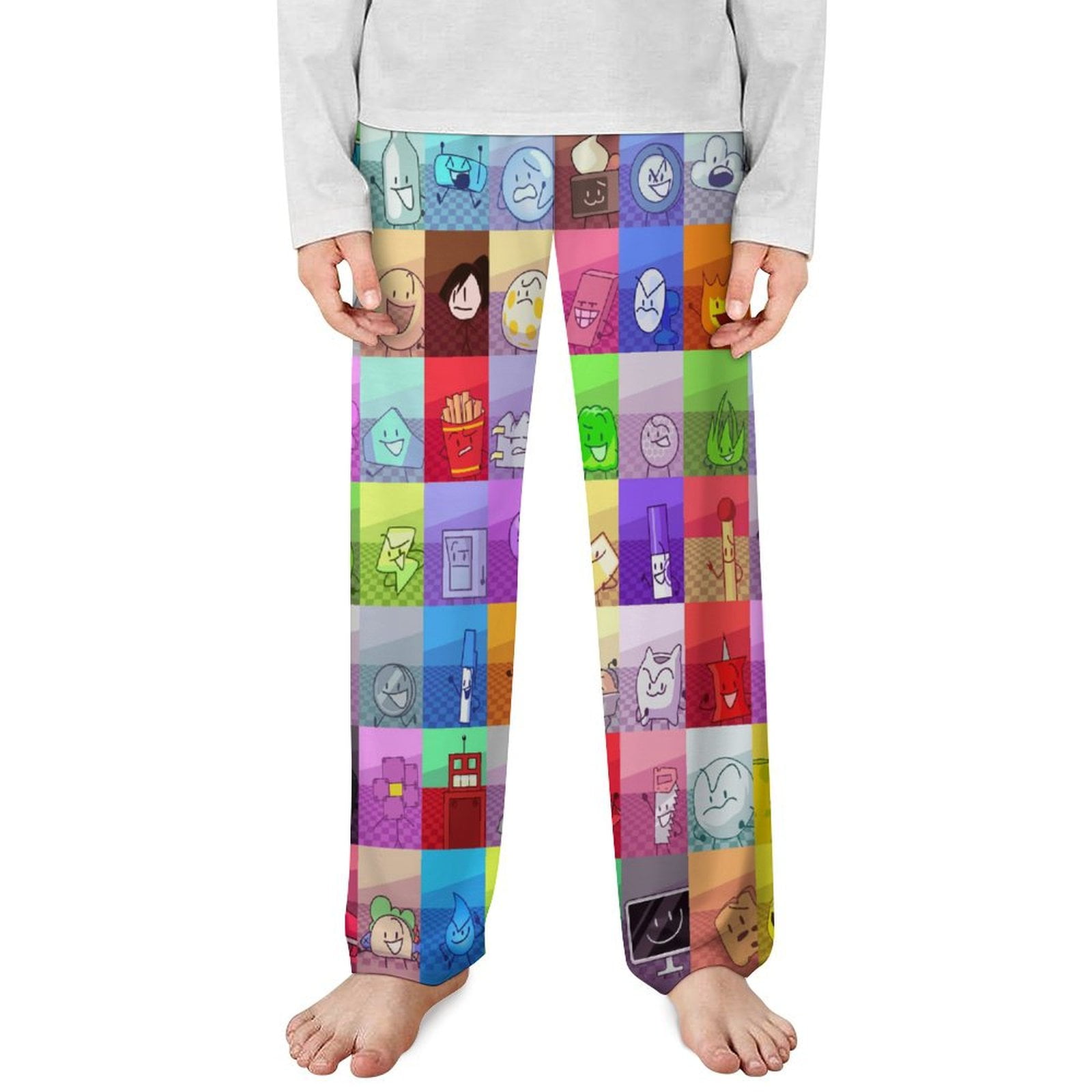 Game BFDI Battle For Dream Island Pajama Pants Long Sleep Pants Lounge ...
