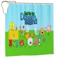 Game BFDI Battle For Dream Island Shower Curtain Bath Curtain Sets ...