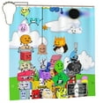 Game BFDI Battle For Dream Island Shower Curtain Bath Curtain Sets ...