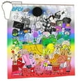 Game BFDI Battle For Dream Island Shower Curtain Bath Curtain Sets ...