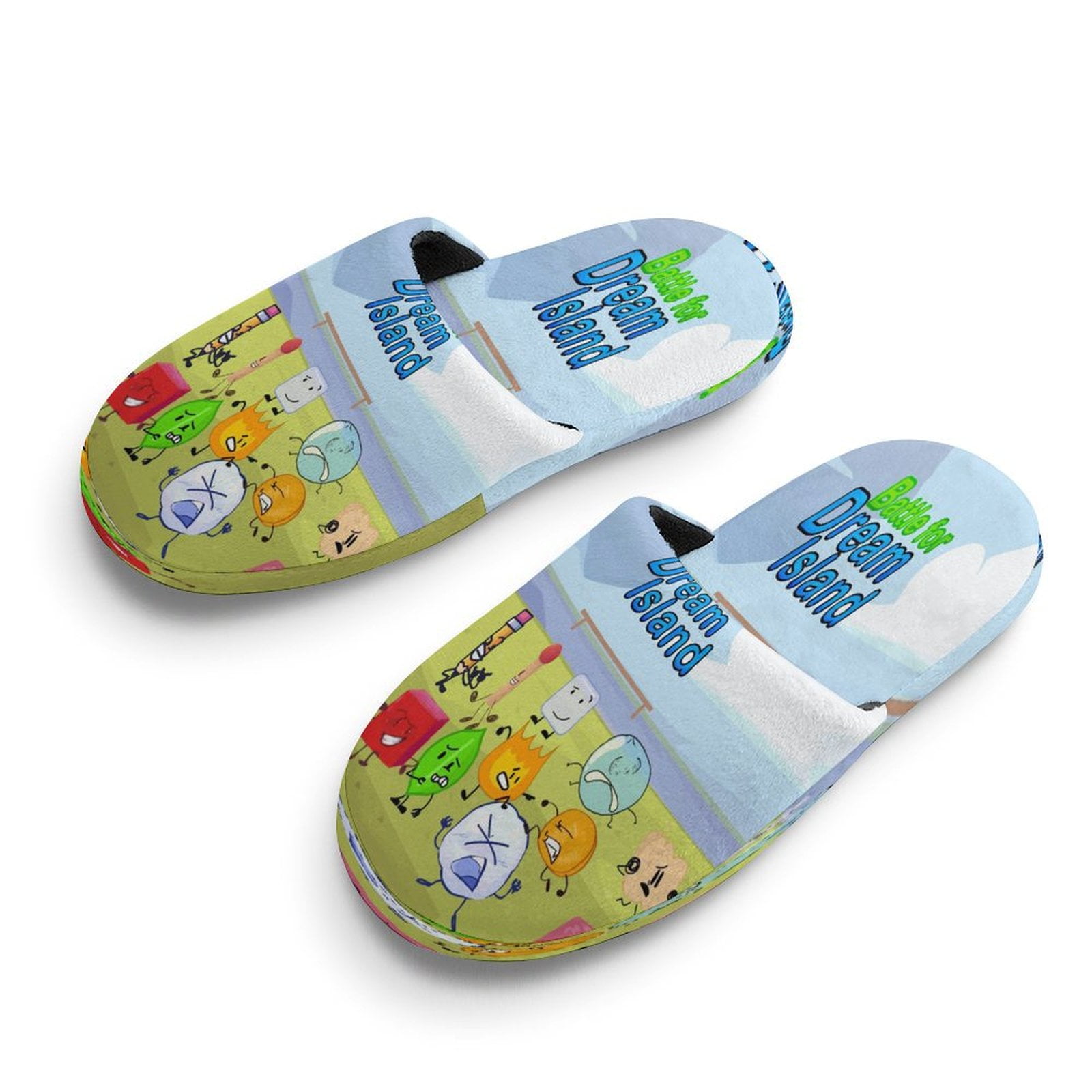 Game BFDI Battle For Dream Island Slippers for Kid Soft Slippers Slip ...