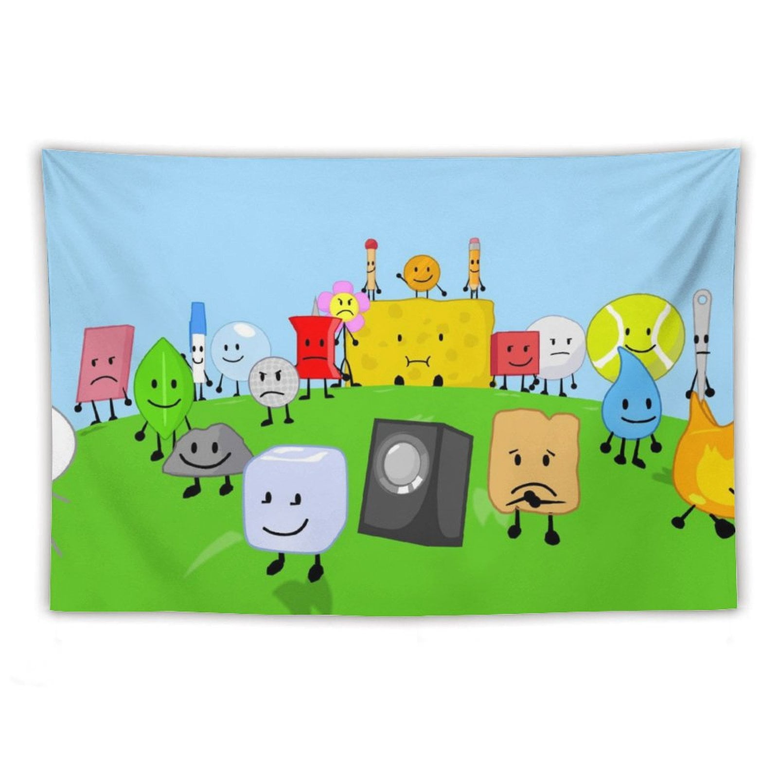 Game BFDI Battle For Dream Island Tapestry Luxury Wall Hanging ...