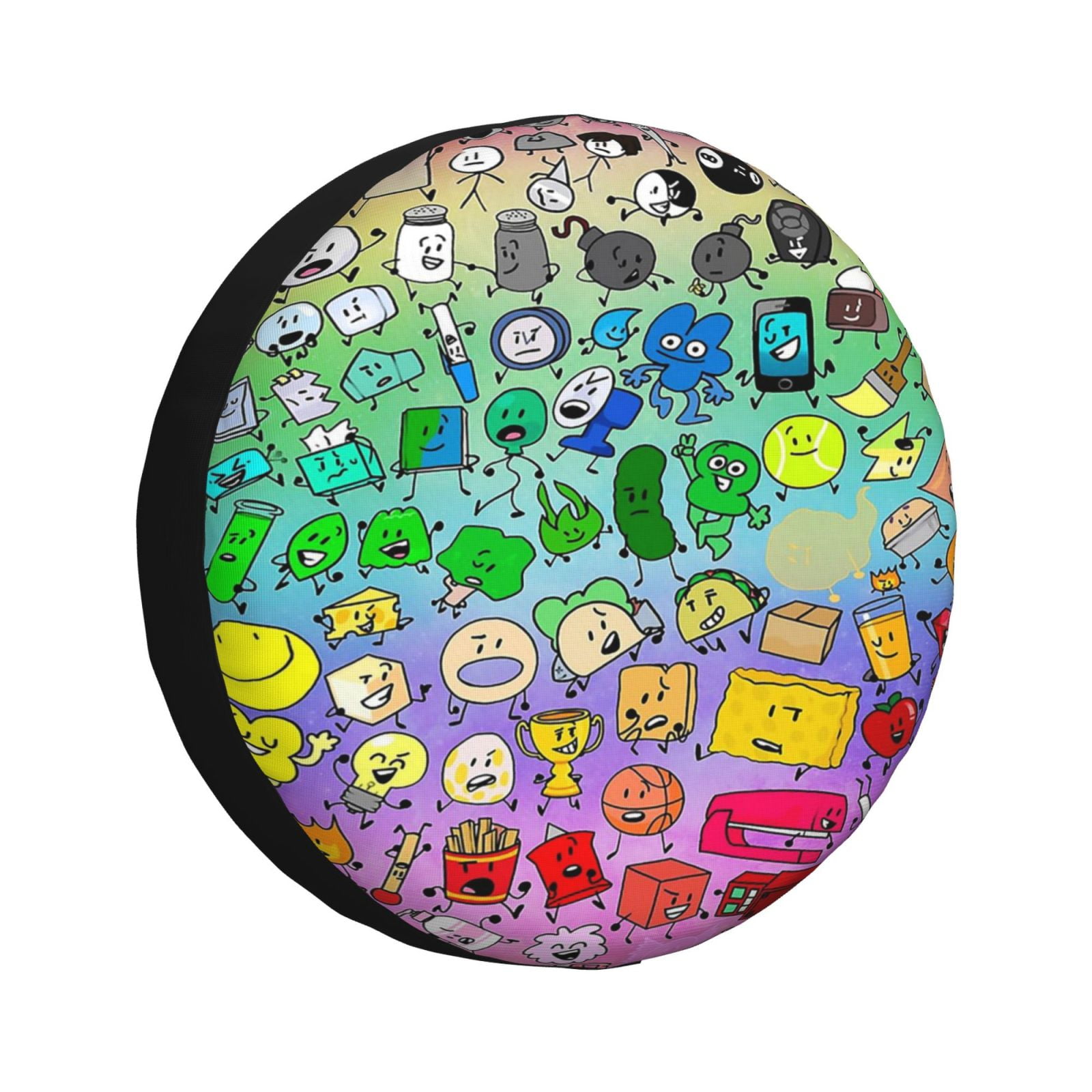 Game BFDI Battle For Dream Island Tire Cover Weatherproof Universal ...