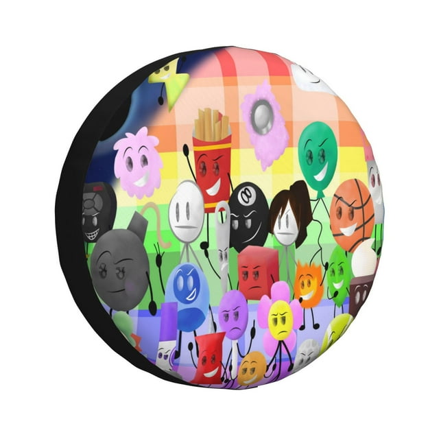 Game BFDI Battle For Dream Island Tire Cover Weatherproof Universal ...