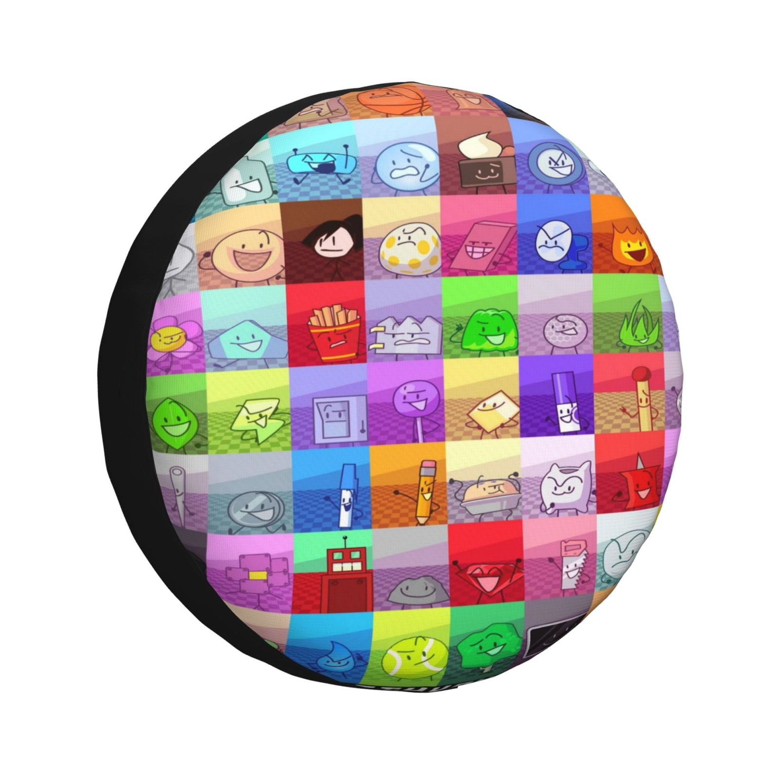 Game BFDI Battle For Dream Island Tire Cover Weatherproof Universal ...