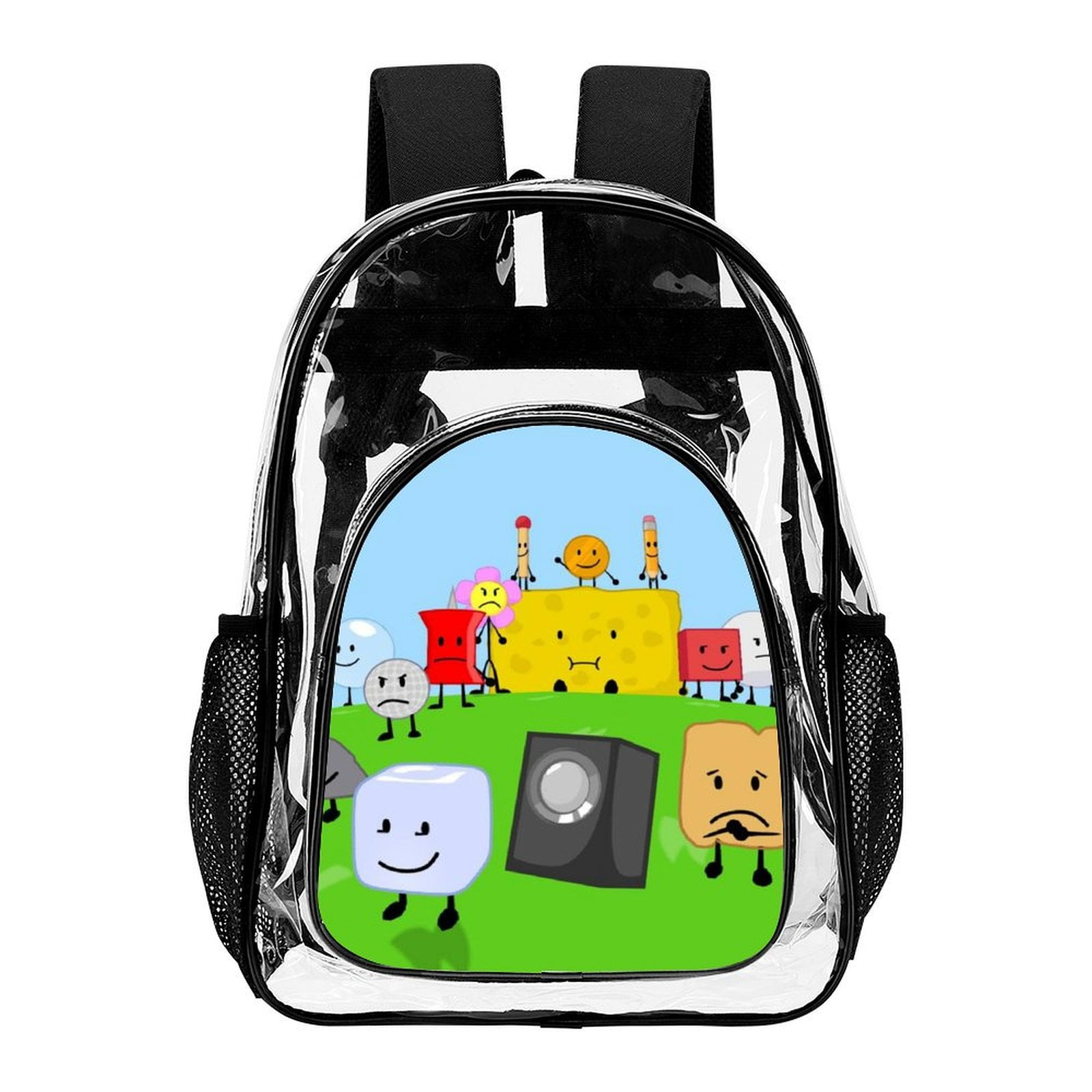 Game BFDI Battle For Dream Island Transparent Backpack Satchel Bookbag ...