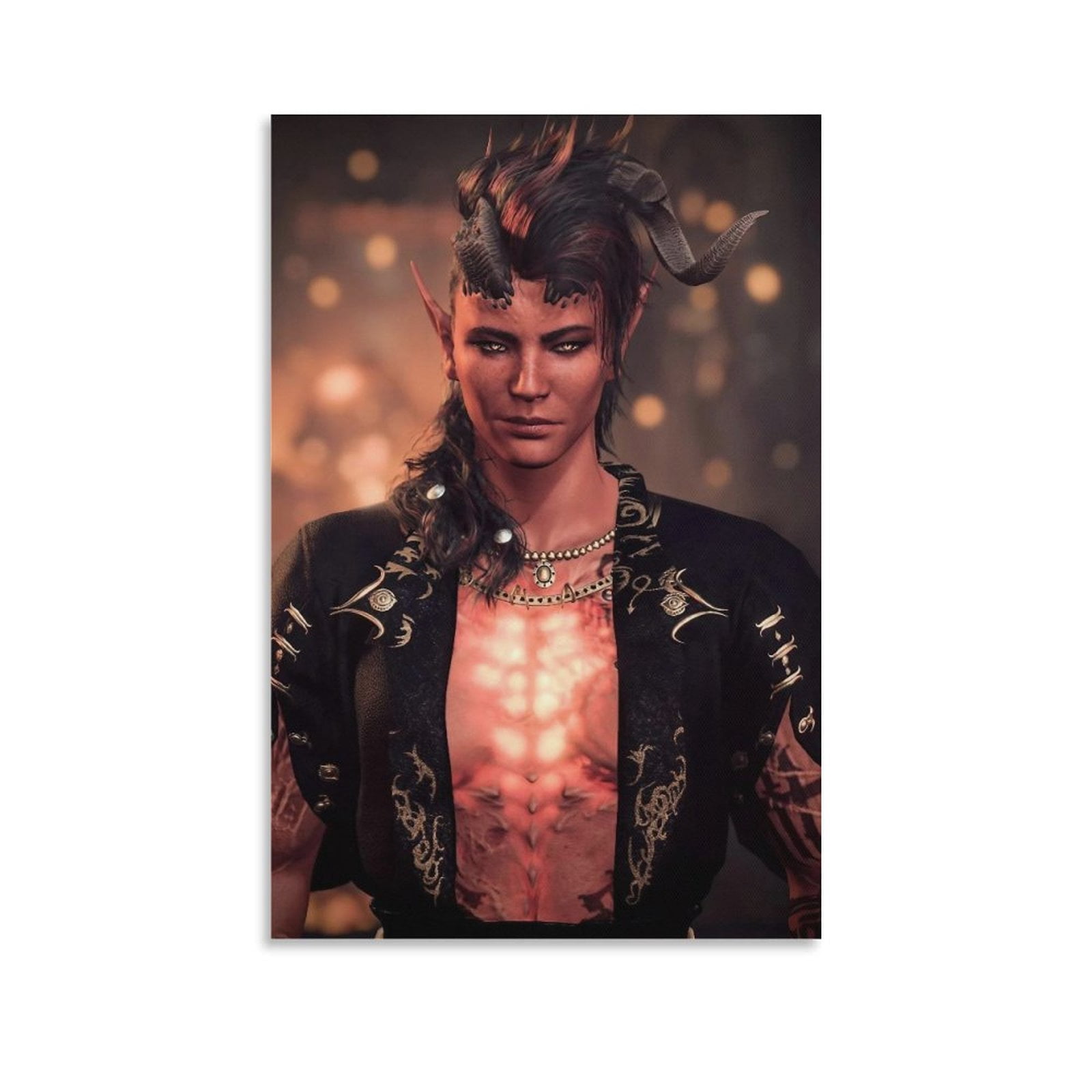 Game BG3 Karlach Poster Print (4) Artworks Canvas Poster Room Aesthetic ...