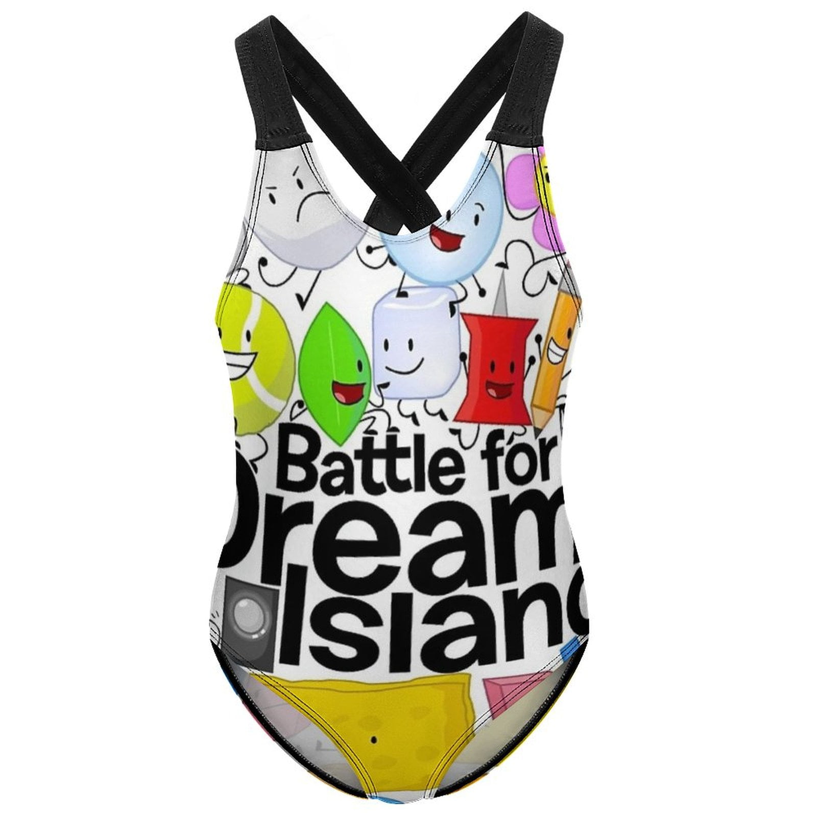 Game Battle For Dream Island Children's One-piece Swimsuit Summer Girl ...